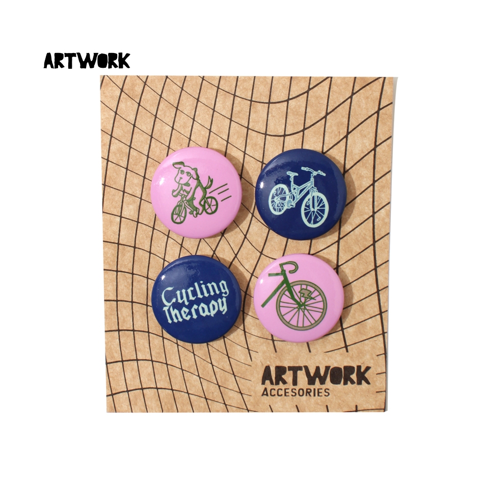 ARTWORK Bike (4 Pc. Pin Button Set) | Shopee Philippines
