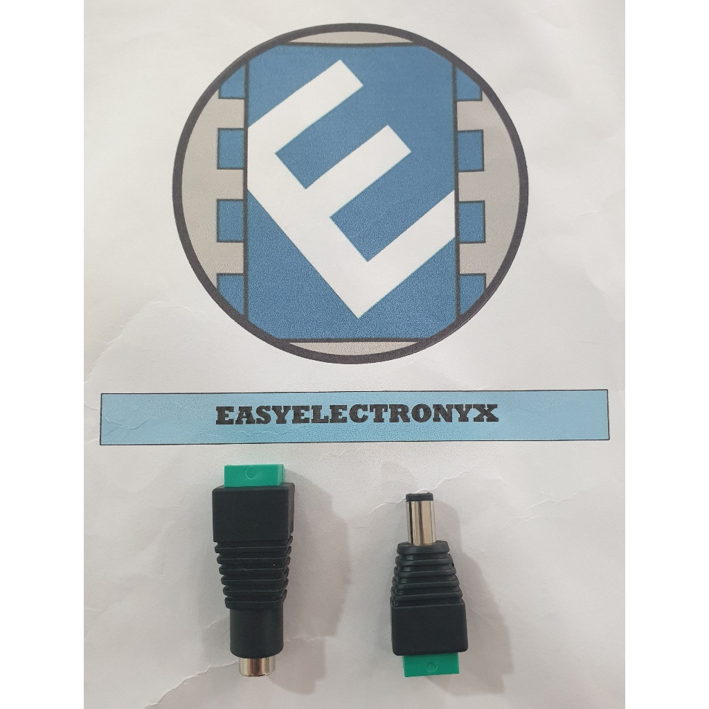 Male and Female DC Power Connector Barrel Jack Adapter | Shopee Philippines