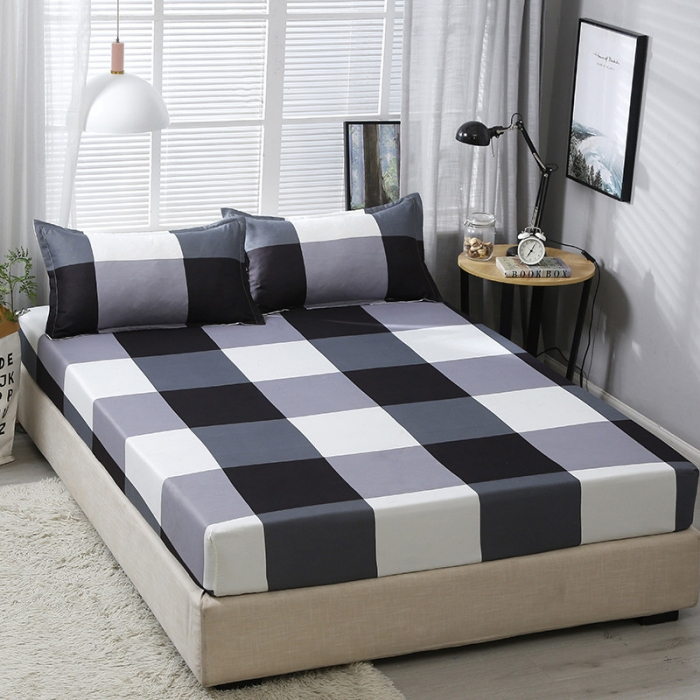 Janie Home Hilton new arrived cotton full garterize 3in1 bedsheet ...