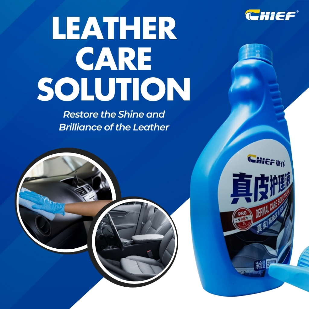 Chief Leather Spray Cleaner Anti Cracking Fading Cracks Restore Glossy ...