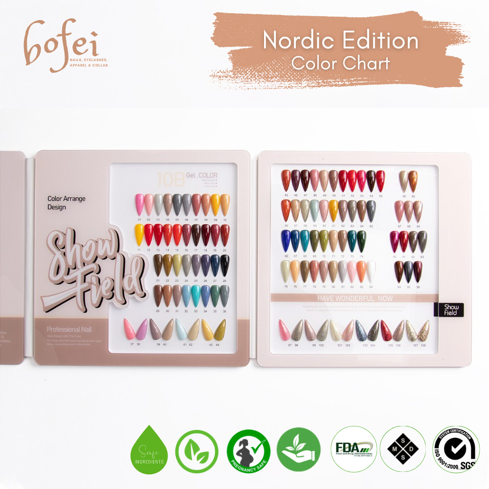 Bofei | Cathy Kathy Nordic Edition Book Type Color Chart - Nordic Color ...