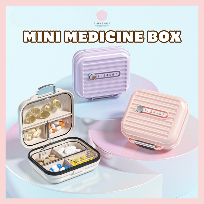 Portable Small Pill Box Waterproof & Moisture Proof Medicine Organizer ...
