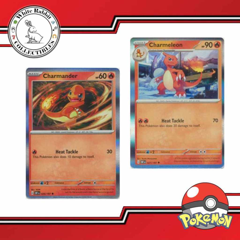 [Pokemon] [Card] Charmander Charmeleon Holo | Shopee Philippines