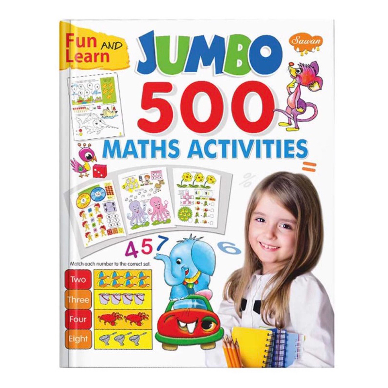Jumbo Math 500 Maths Activities book ,96 pages | Shopee Philippines