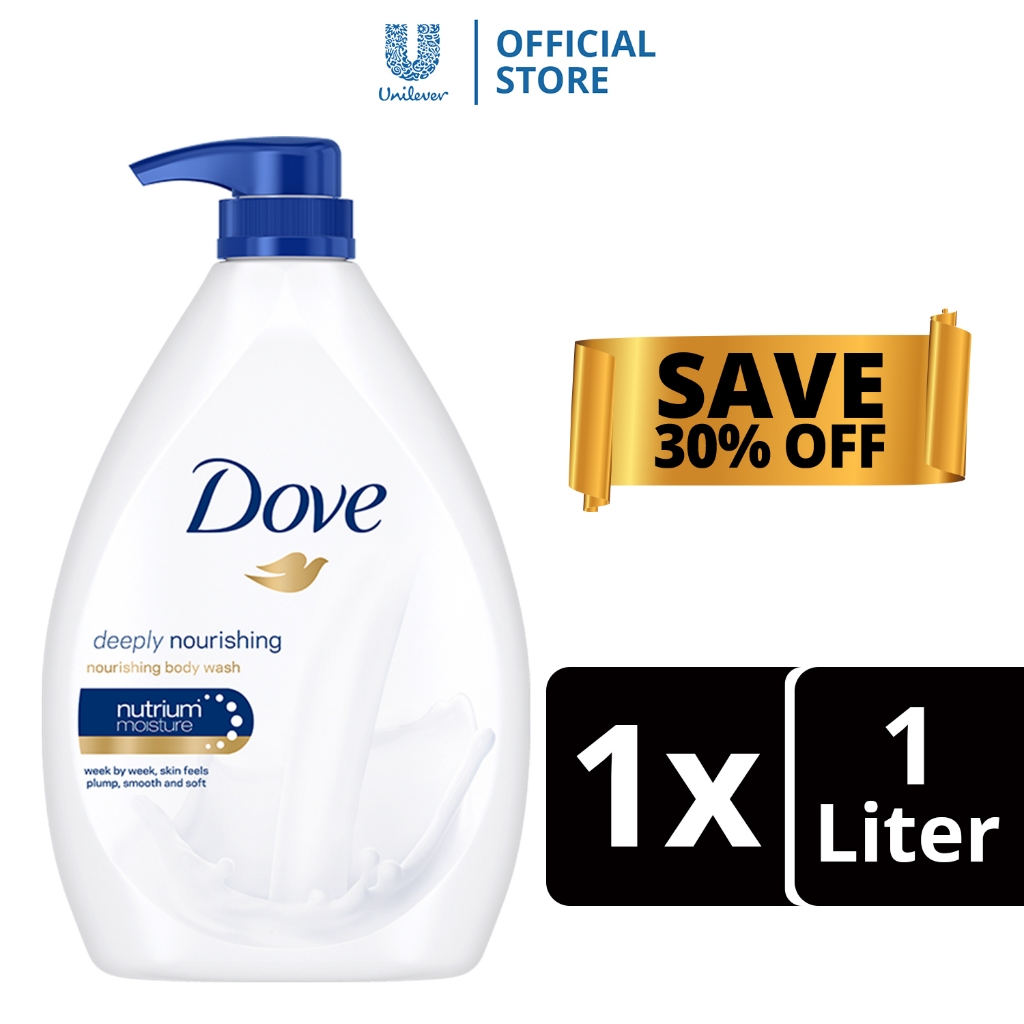 Dove Deeply Nourishing Body Wash 1L | Shopee Philippines