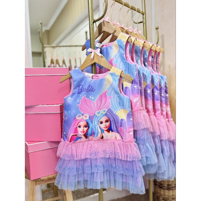 Barbie mermaid tale dress for girls kids | Shopee Philippines