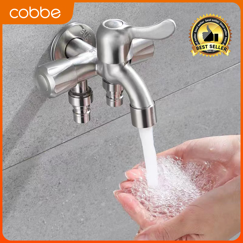 SUS304 Faucet Three Tap Multifunctional Stainless Steel Faucet Three ...