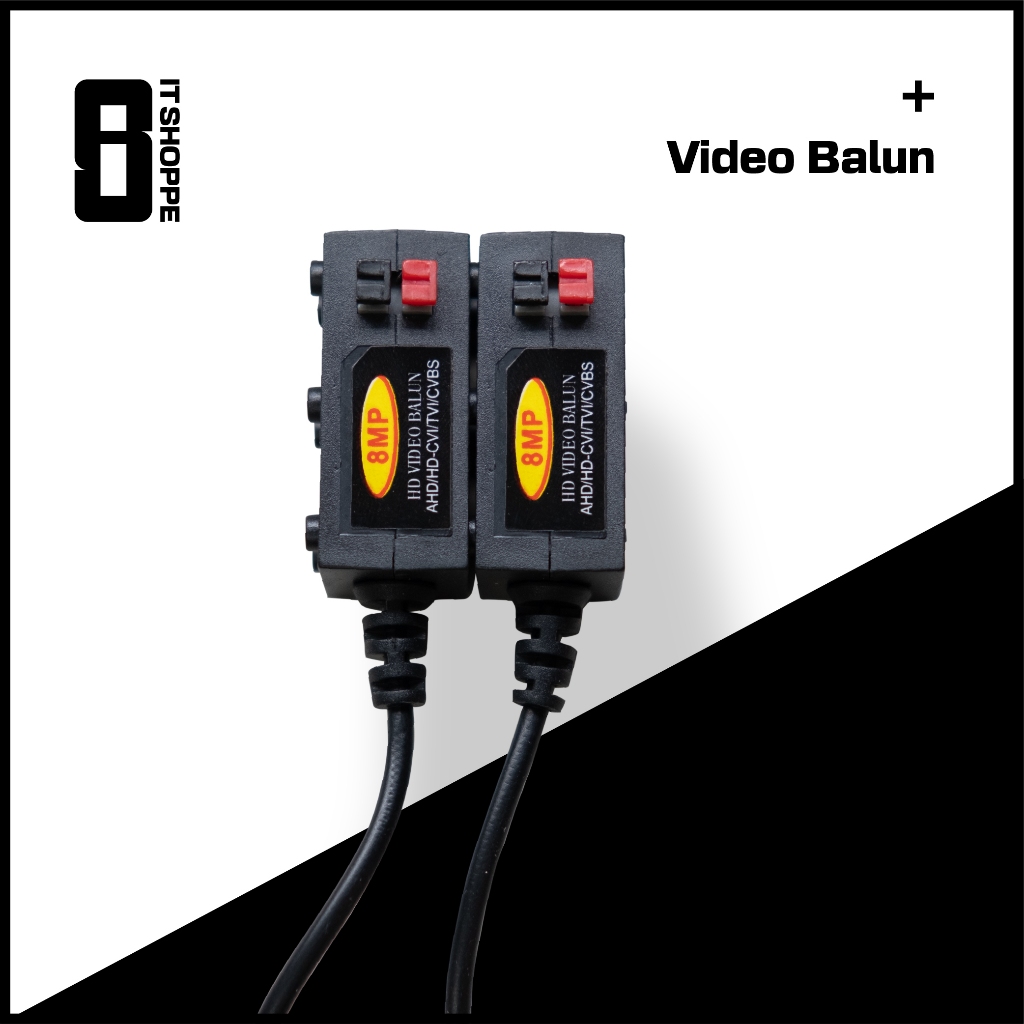 Video Balun 8mp 1080P AHD/HD-CVI/TVI/CVBS HD Video Balun Transmitter ...
