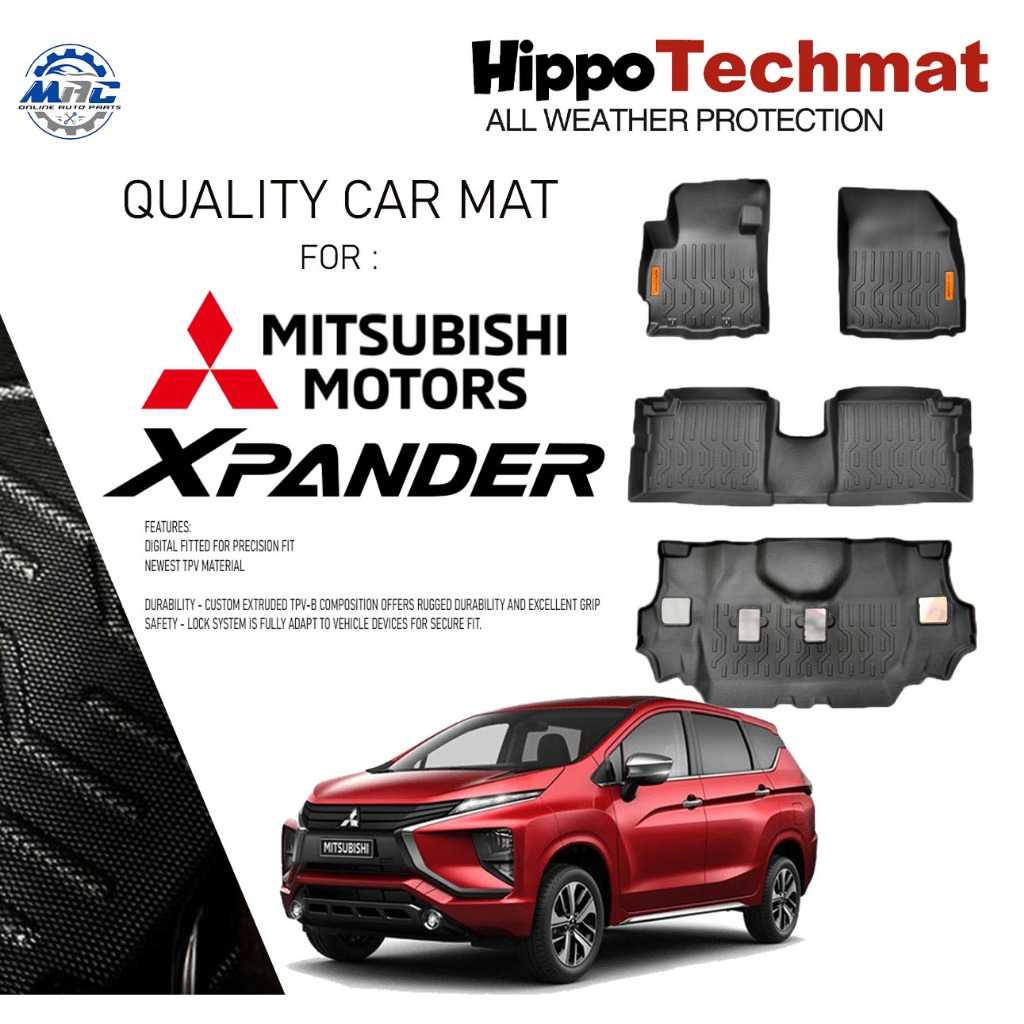 HIPPO TECHMAT for Mitsubishi Xpander Xpander Cross 2017 - 2024 Deep ...