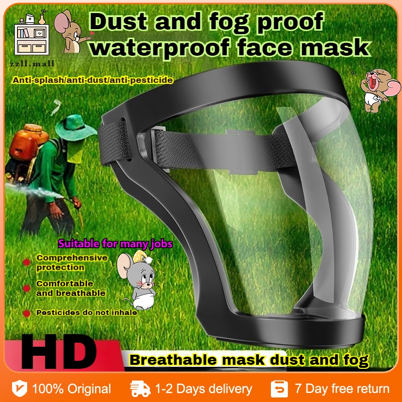 (COD) transparent full face Acrylic anti-fog and dust-proof facial ...