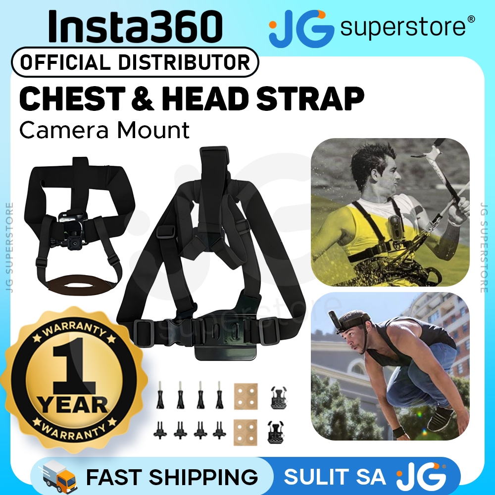 Insta360 Run Sports Bundle Durable Chest and Head Strap for Running ...