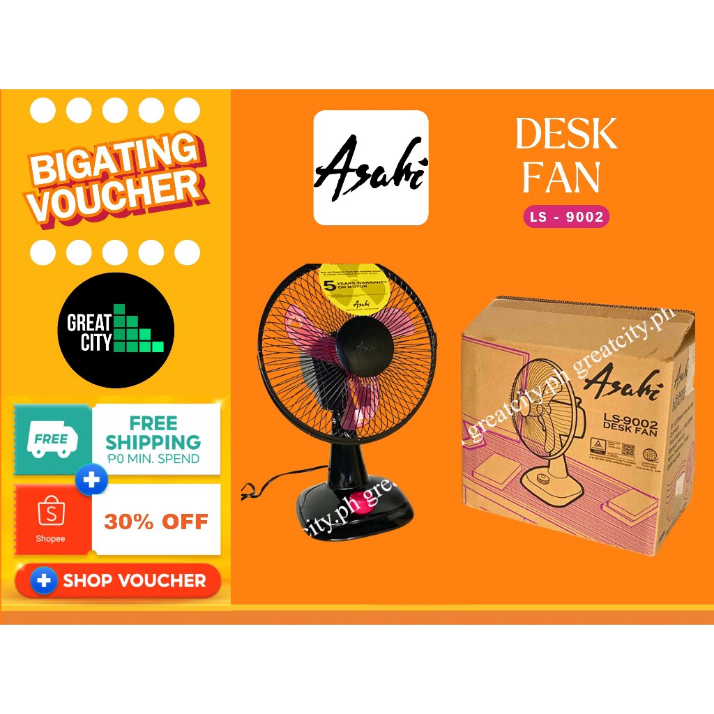 Asahi ORIGINAL DeskFan 9 Inches | Shopee Philippines
