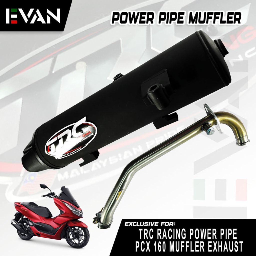 EVAN.PH TRC PCX 160 Power Pipe Muffler Exhaust with Removable Silencer ...