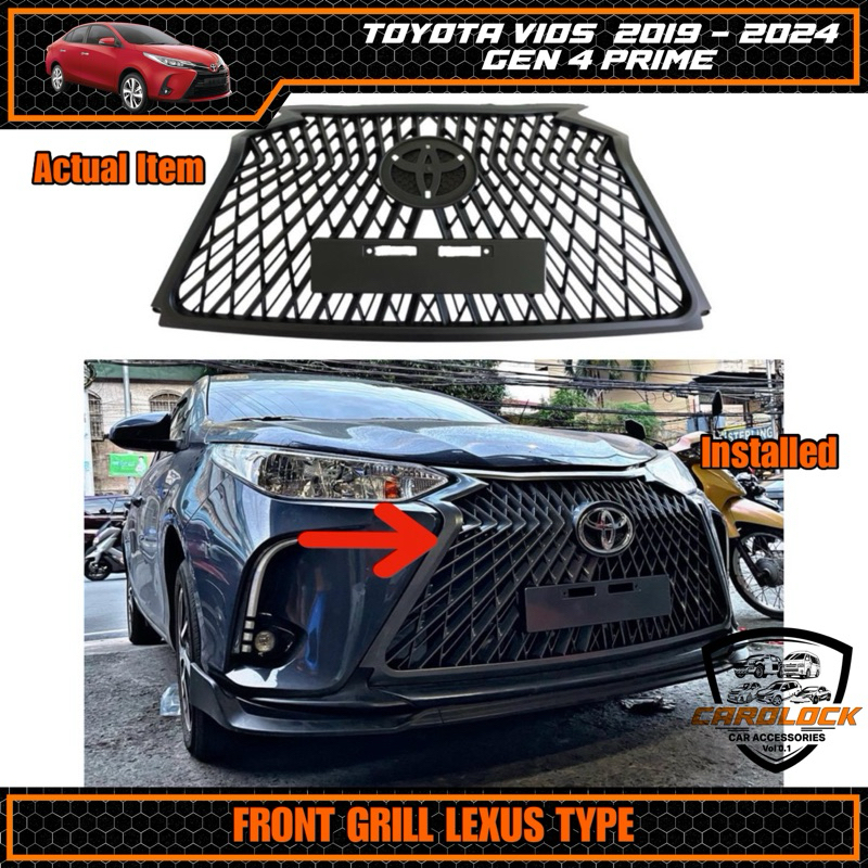 Toyota Vios 2021 - 2025 Grill Lexus Type | Shopee Philippines