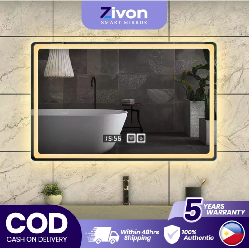 【Zivon】5In1 Smart Bathroom Mirror French Mirror LED Mirror With Light ...