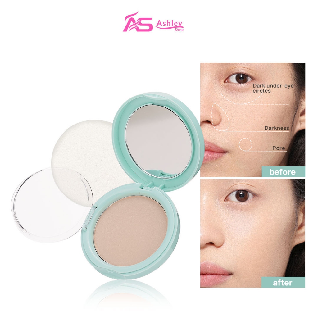Ashley Shine Face Powder Cake Oil Control Powder Matte Long lasting 8g ...