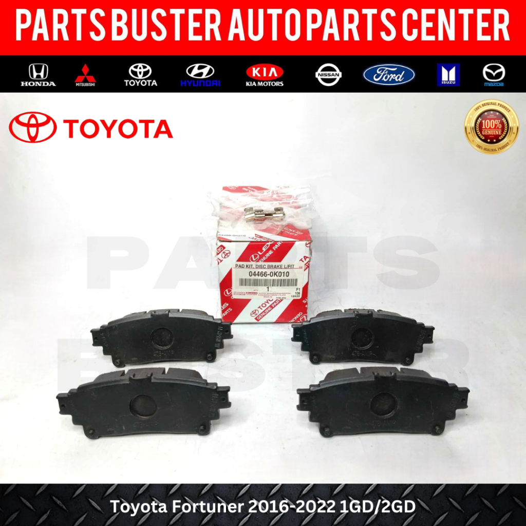 Genuine Brake Pad Rear for Toyota Fortuner 2016-2022 1GD/2GD (04466 ...
