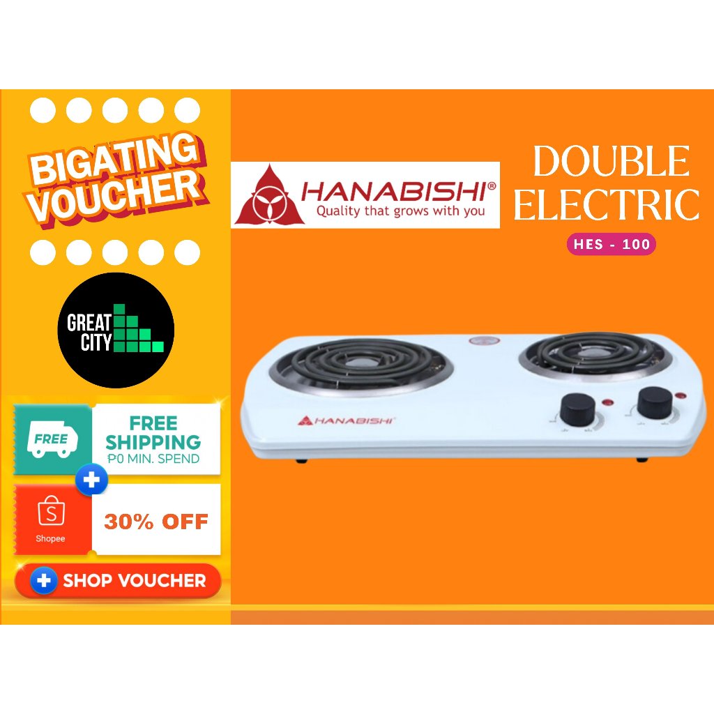 Hanabishi Double Electric Stove | Shopee Philippines