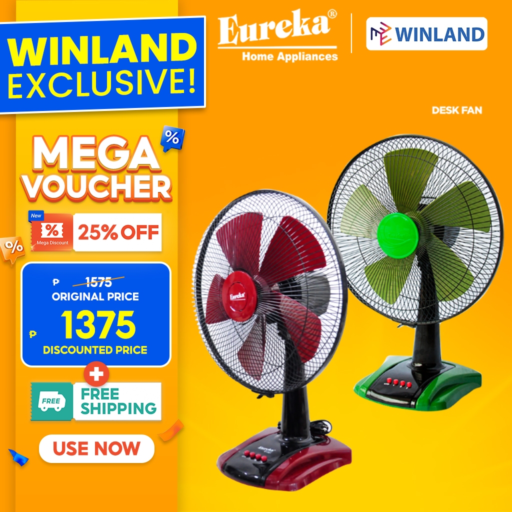 Eureka by Winland 16 Inches Desk Ground Floor Fan | Electric Fan ...