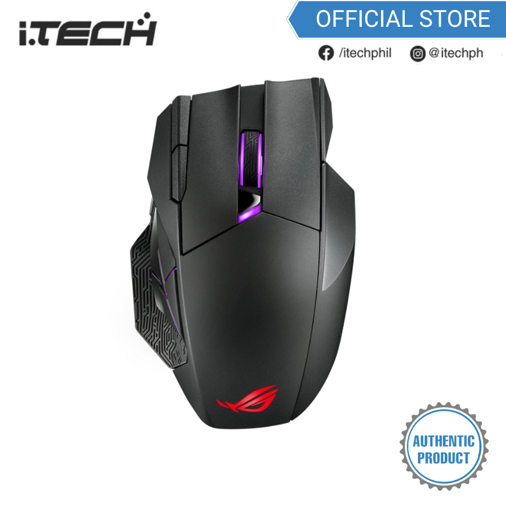 Asus ROG Spatha X Wireless Gaming Mouse (Dual-Mode Wired | 2.4Ghz ...