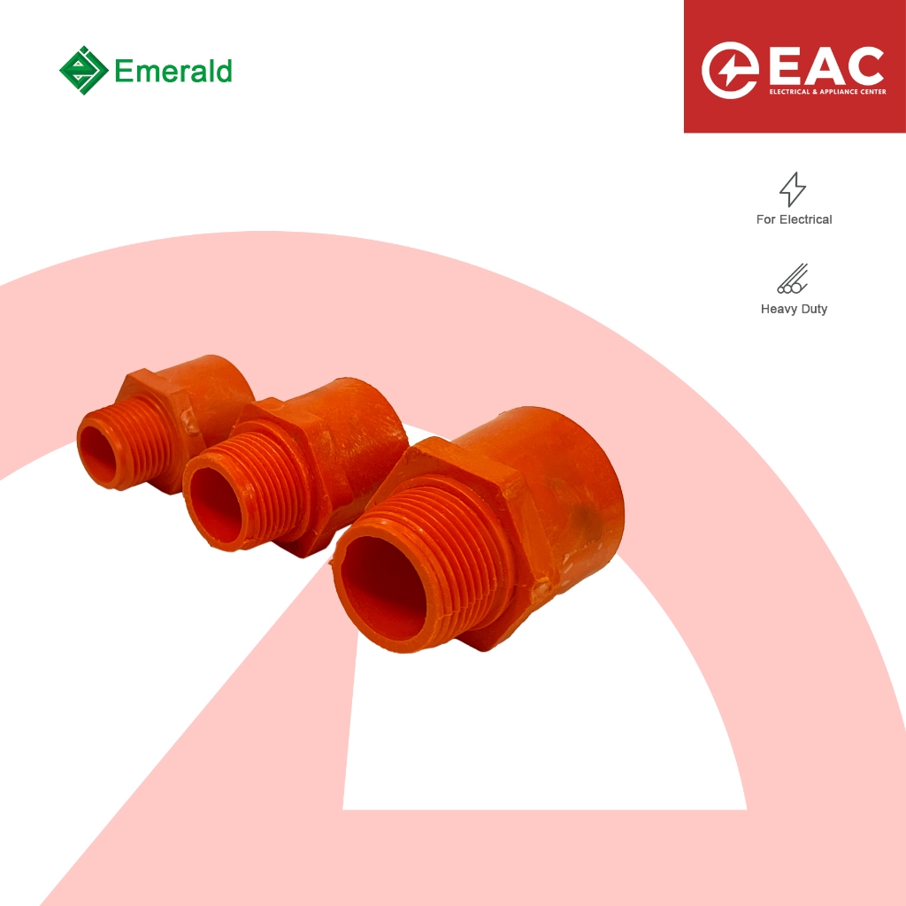 Emerald Male Adapter 63-110mm (Electrical / Orange) | Shopee Philippines