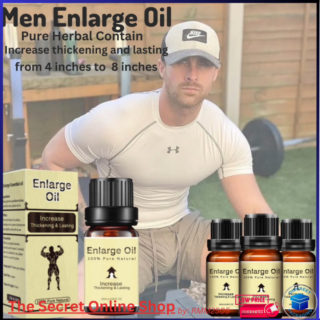 100% Natural Herbal Enlarge Men Massage Oil Enlargement Oil | Shopee ...