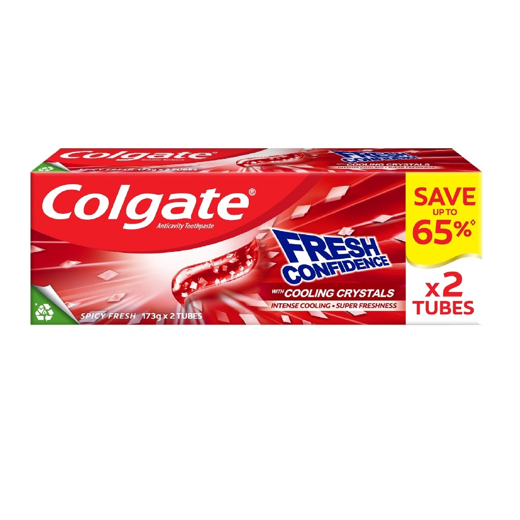 Colgate Toothpaste Fresh Confidence With Cooling Crystals Spicy Fresh ...