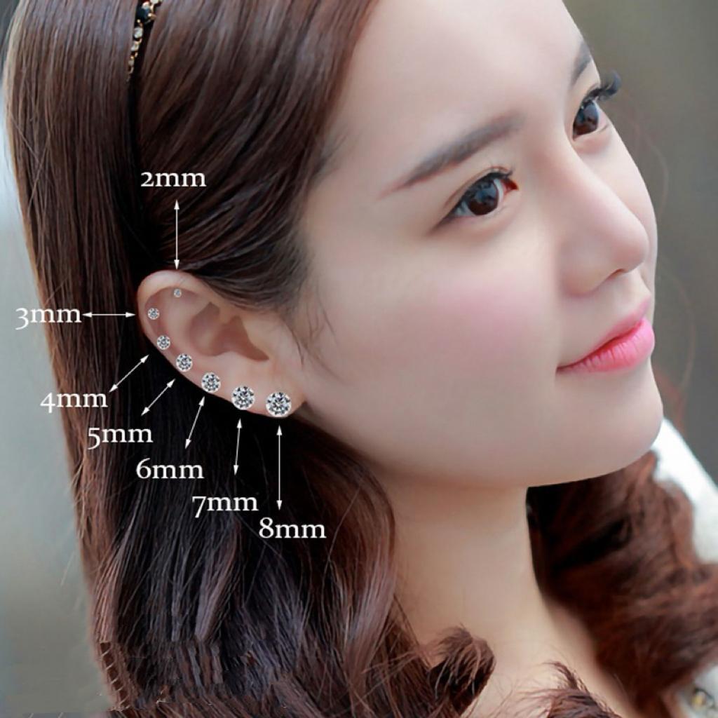OURA Fashion Stud De Roscas Stainless Earrings (ODES007) | Shopee ...
