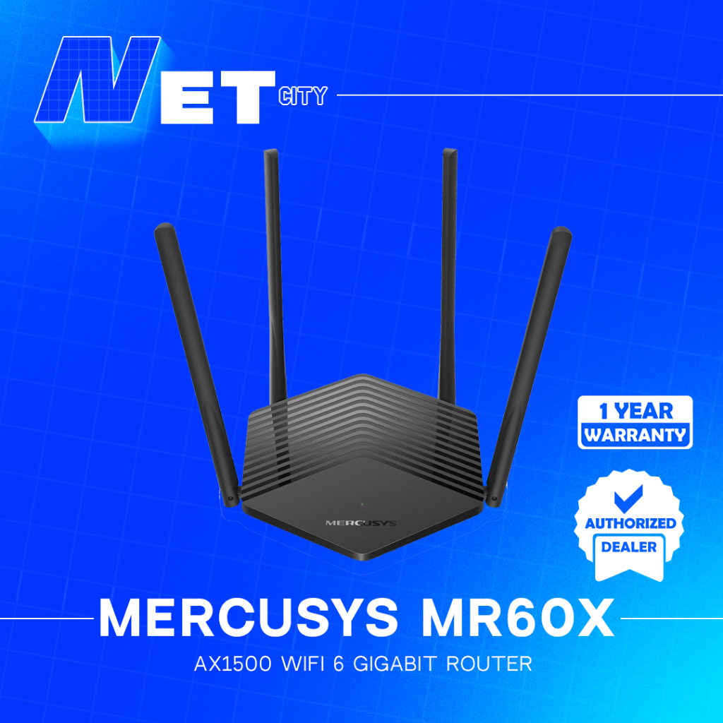 Mercusys MR60X AX1500 Dual Band WiFi 6 Gigabit Router | Shopee Philippines