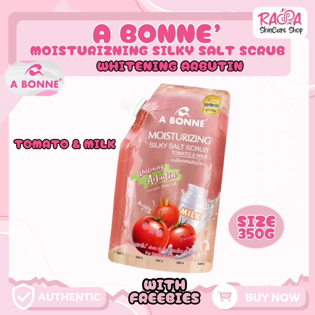 Abonne Moisturizing Silky Salt Scrub 350G - Tomato & Milk ( A100 ...