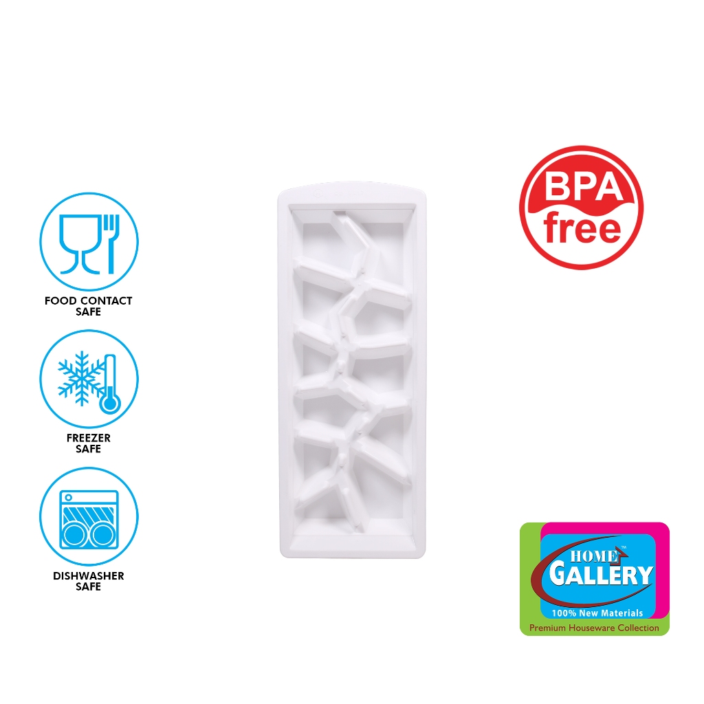 Home Gallery Ice Cube Tray 11 cubes BPA Free Freezer Safe CD9917 ...
