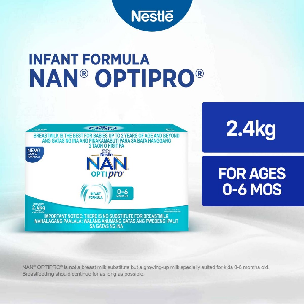 NAN OptiPro One Infant Formula for 0-6 Months 2.4kg | Shopee Philippines