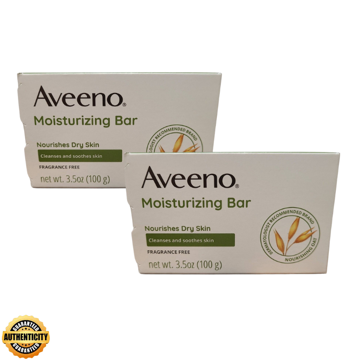 Aveeno Body Bar Soap Moisturizing For Dry Skin Fragrance Free 3.5 Oz ...