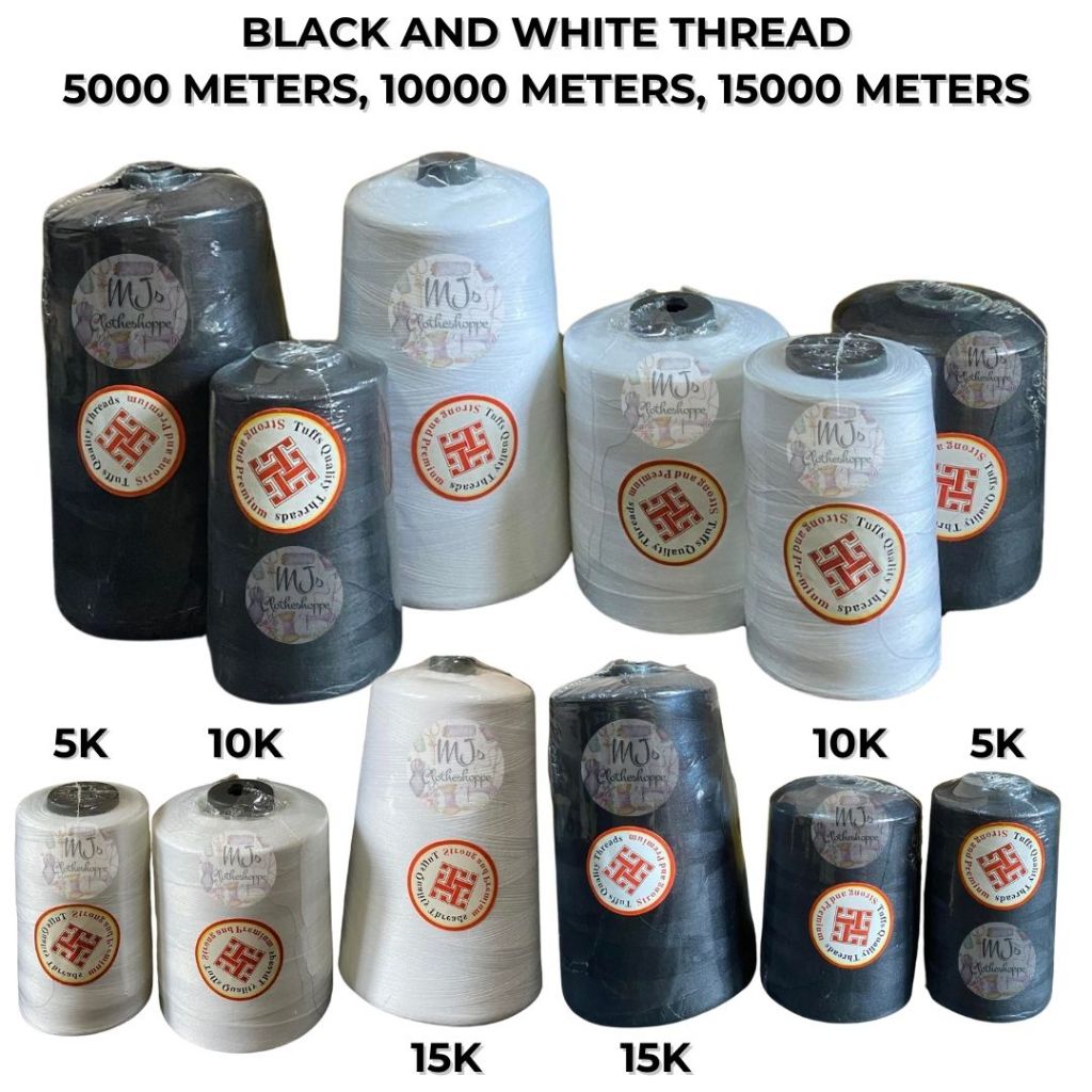 SINULID / SEWING THREAD / SPUN POLYESTER THREAD 5000M / 15000 METERS ...