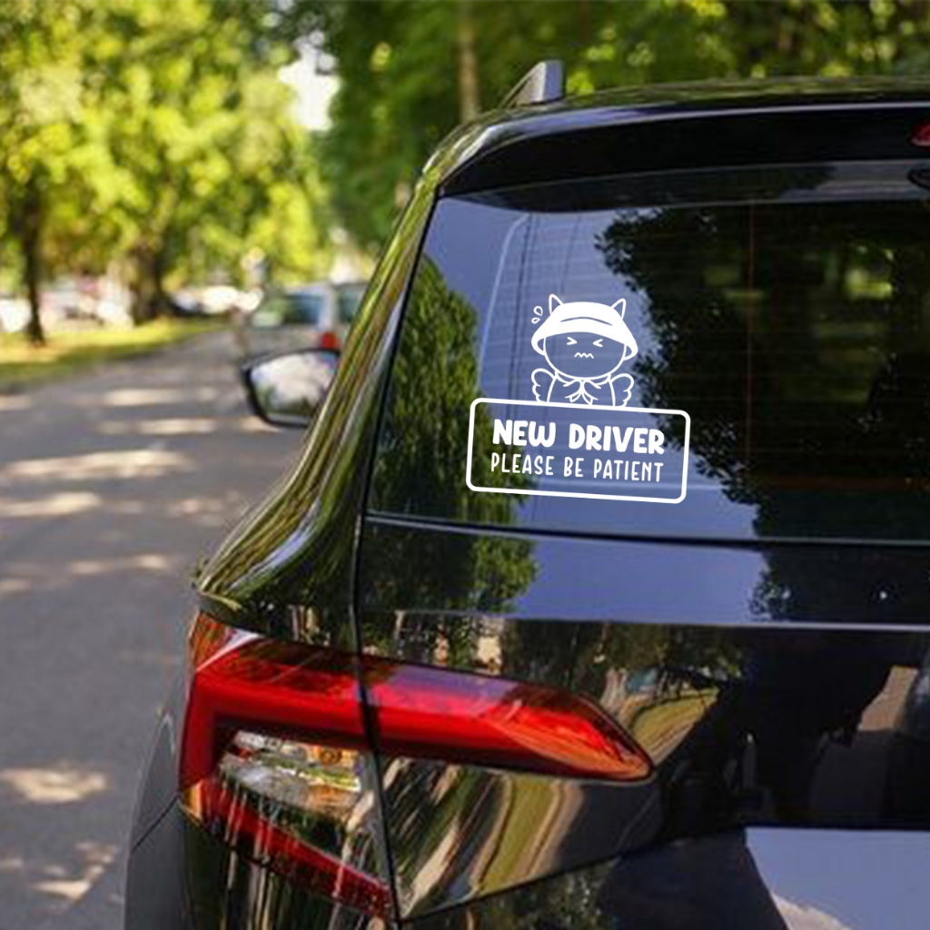 SKT Prints New Driver Vinyl Sticker Part 1 Cute & Funny Car Decal ...