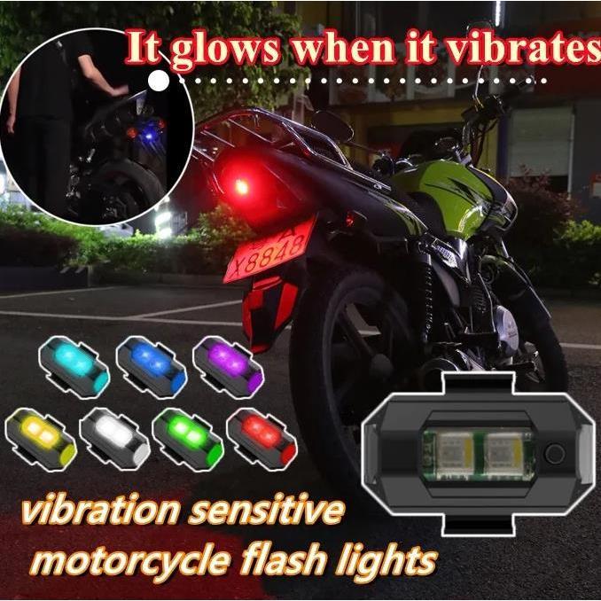 7 color usb charging rechargeable LED flash motorcycle warning light drone aircraft light ...