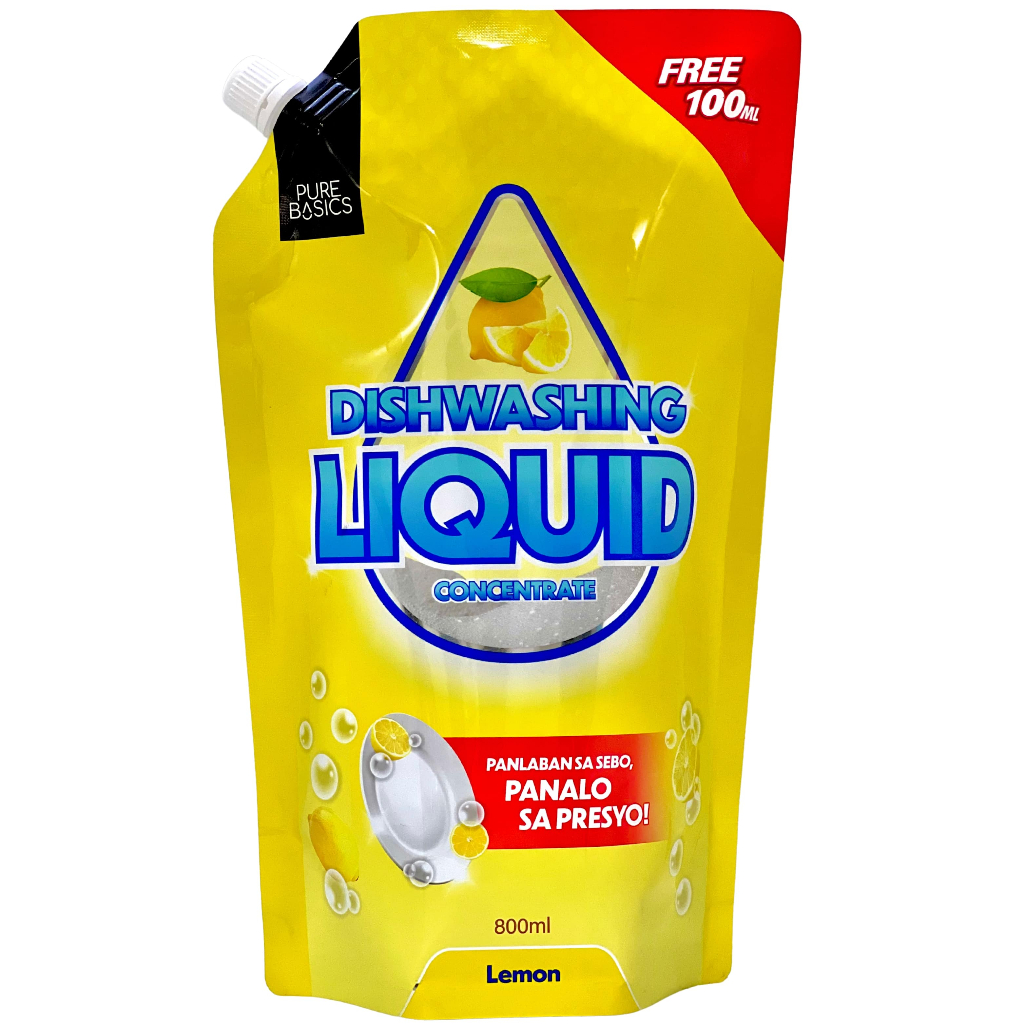 Pure Basics Dishwashing Liquid Lemon 800ml | Shopee Philippines