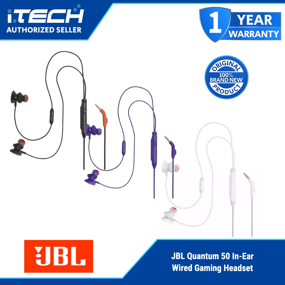 JBL Quantum 50 In-Ear Wired Gaming Headset | Shopee Philippines