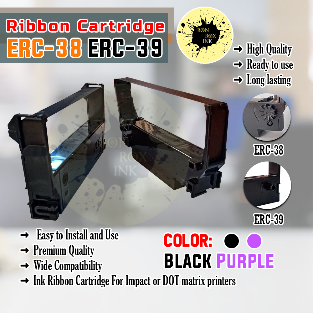 Ribbon Cartridge Black Purple ERC39 / ERC38 Cartridge POS or ATM printer | Shopee Philippines