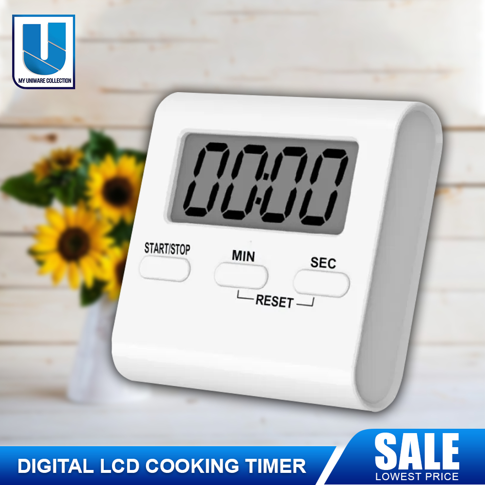 Digital Kitchen Timer For Cooking Big Digits Loud Alarm Magnetic
