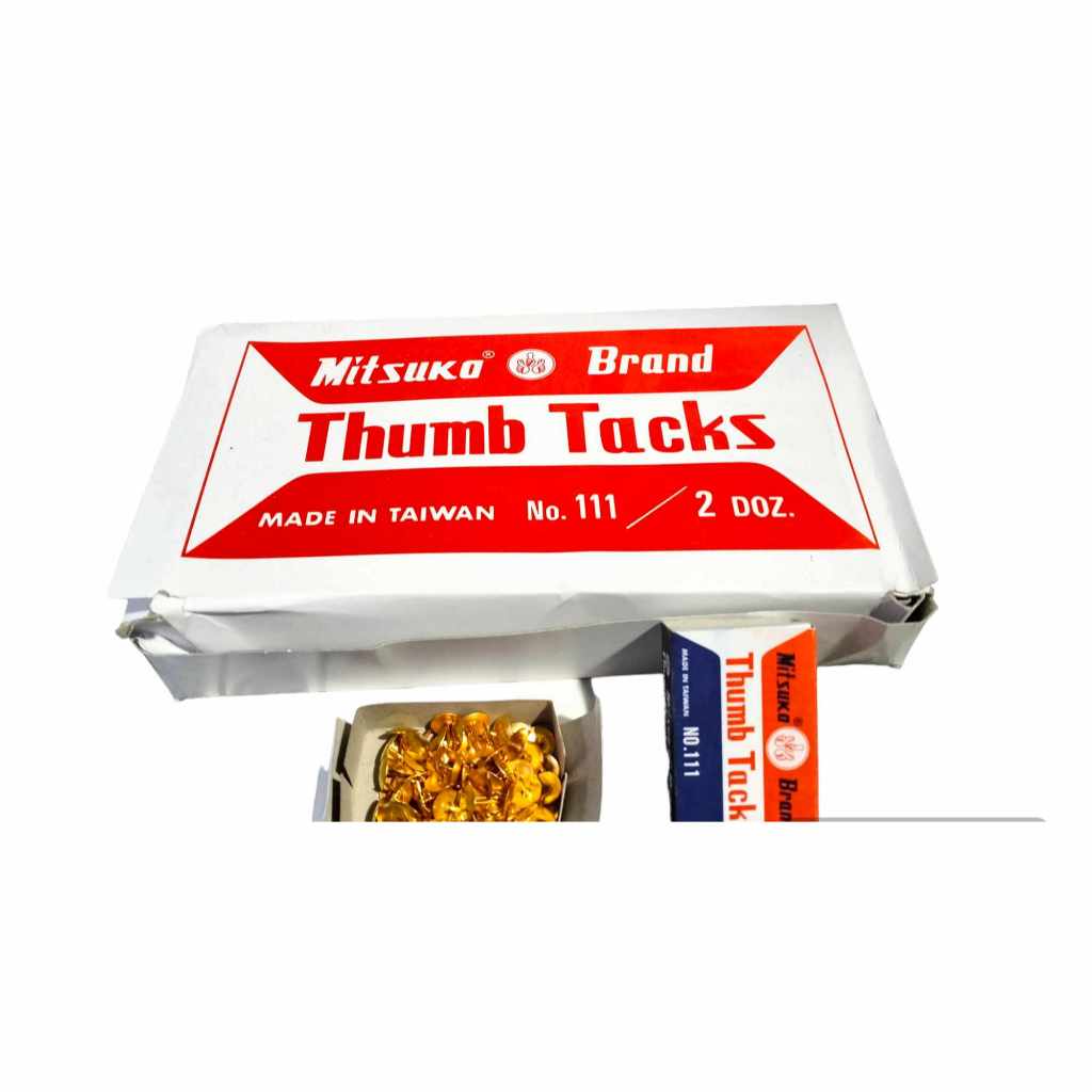 Mitsuko thumb tacks ( 1 box/2 dz.) | Shopee Philippines
