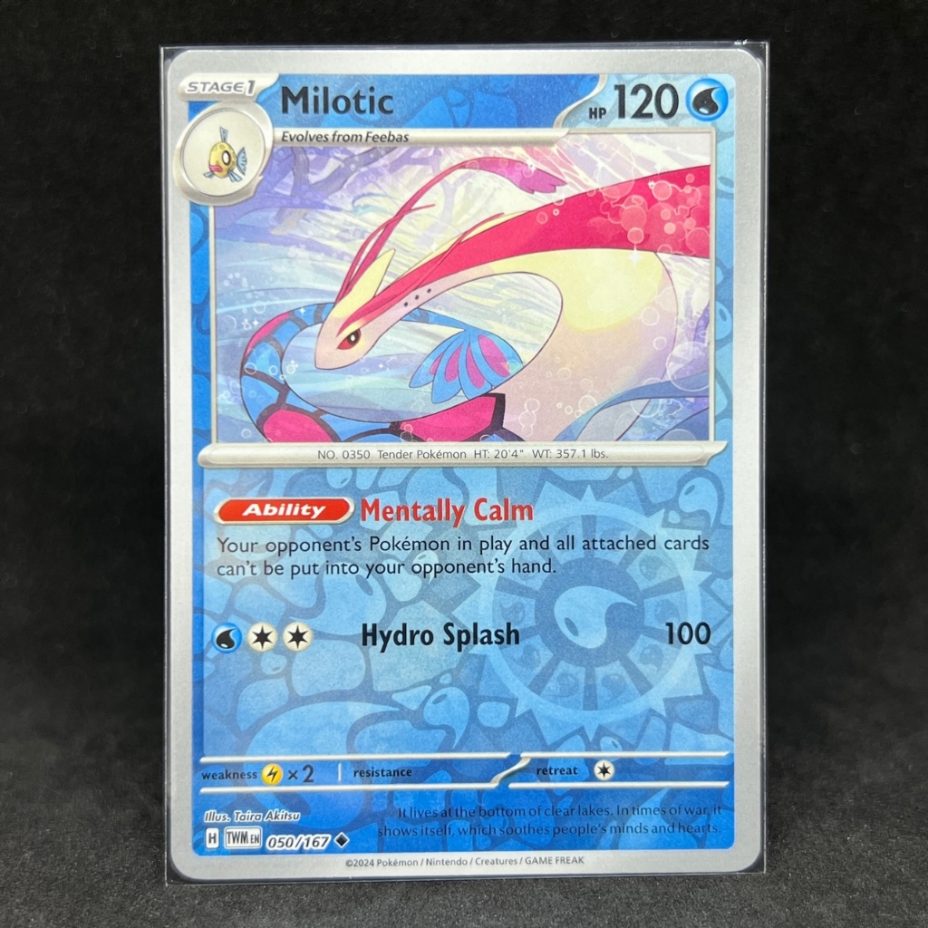 Pokemon TCG Milotic 050/167 2024 Scarlet & Violet Twilight Masquerade ...