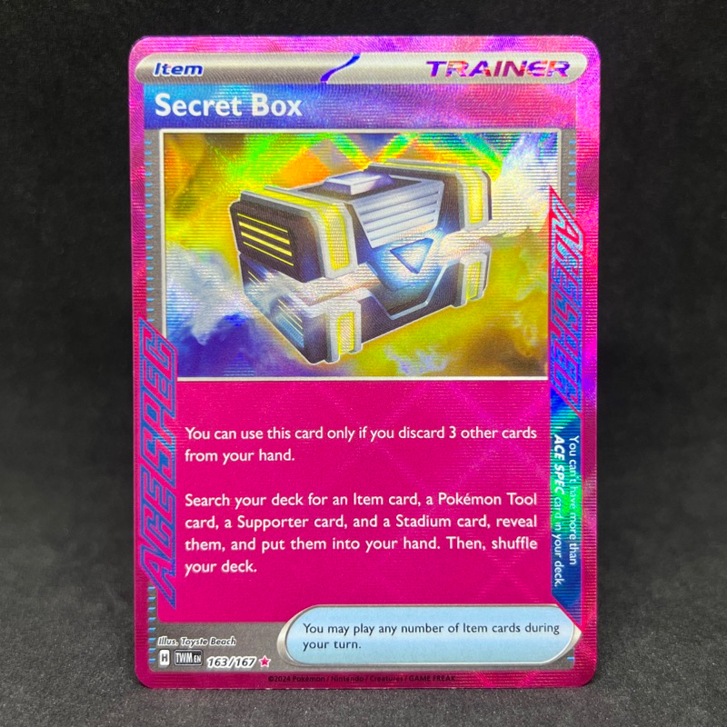 Pokemon TCG Secret Box Ace Spec Rare 163/167 2024 Scarlet & Violet ...