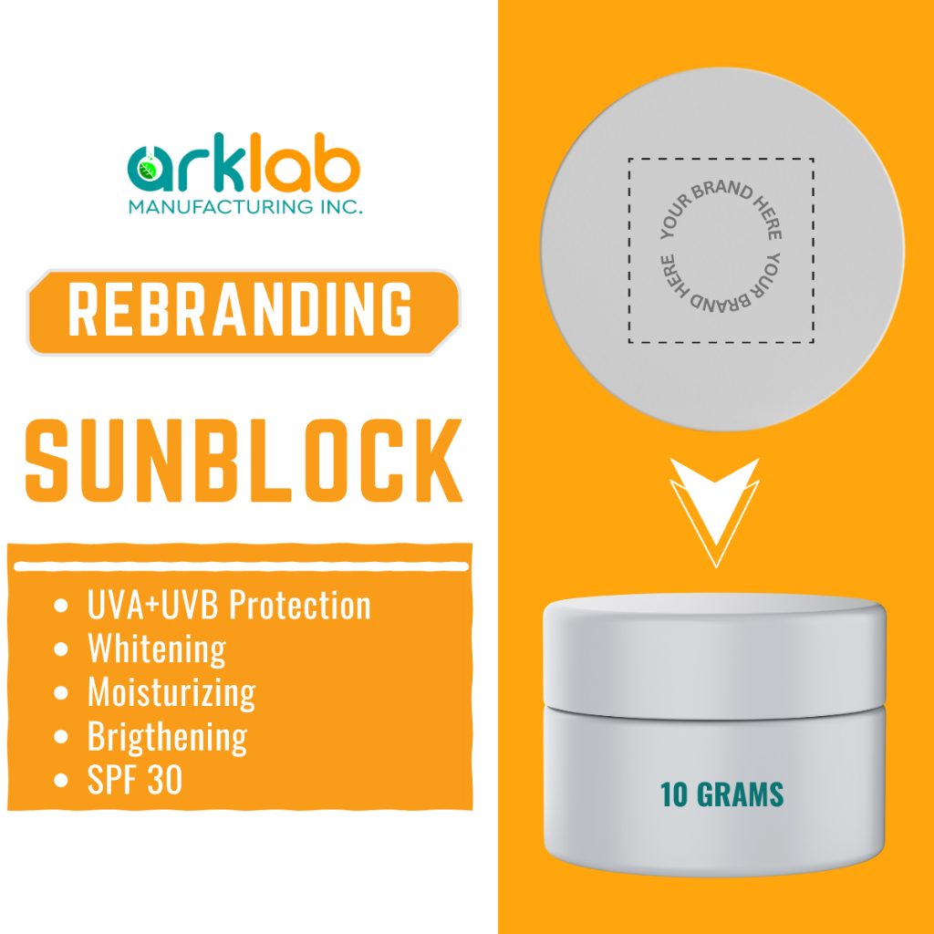 ARKLAB Sunblock Cream 10g with Niacinamide and Aloe Vera Extract SPF 30, REBRANDING | Shopee ...