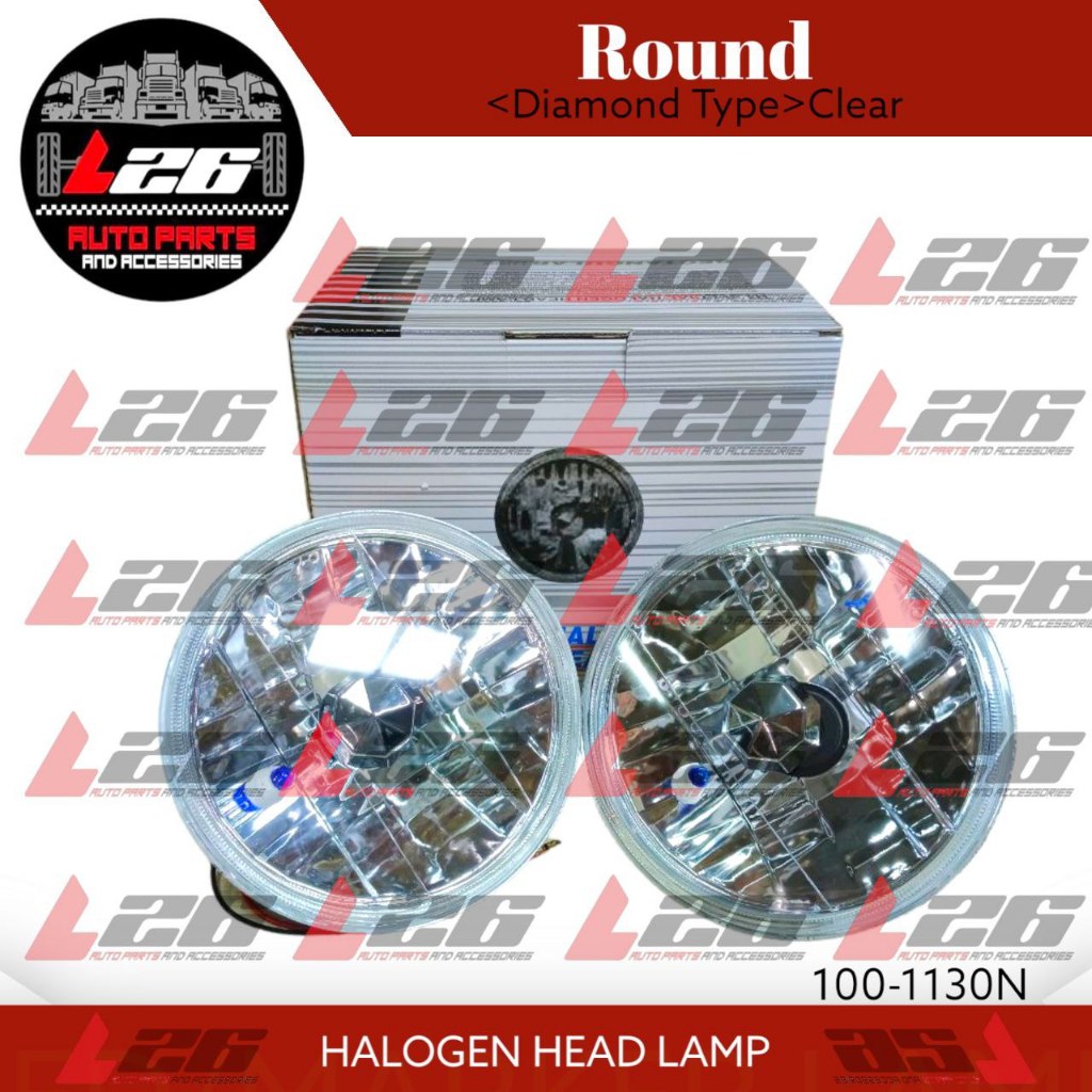 7INCHES UNIVERSAL Round Halogen Headlamp Headlight H4 SUZUKI MULTICAB ...