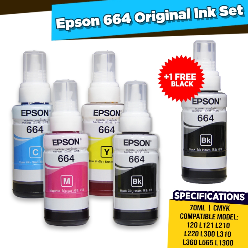 EPSON Original Ink #672 70ml for L313 / L130 / L301 / L360 / L565 ...