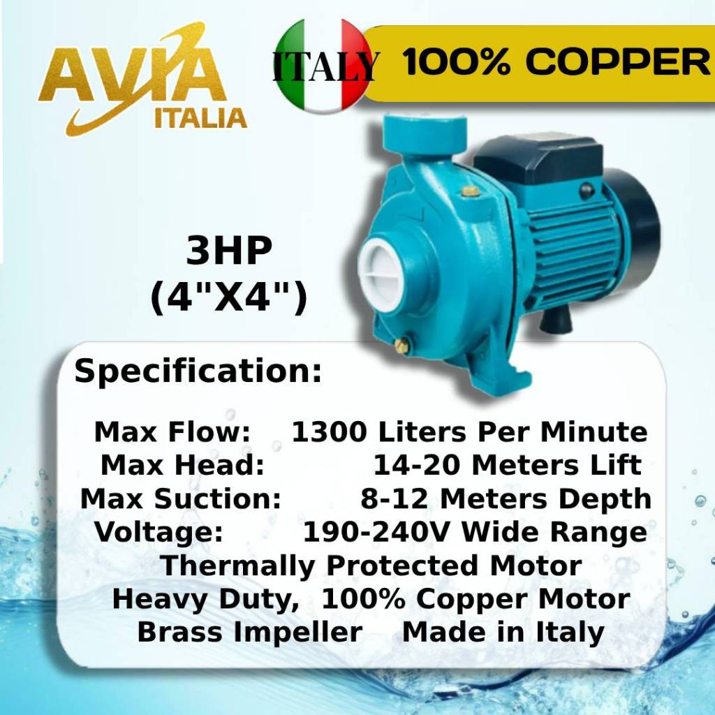 ITALY COPPER Centrifugal Pump 2 hp 3 hp 4 hp Water Booster Pump | Shopee Philippines