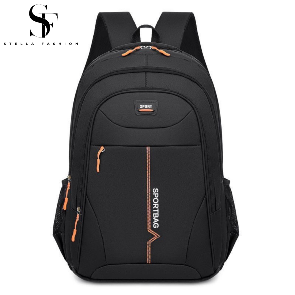 Stellafashion #001Large Backpack Men Laptop Backpacks Oxford Black High ...