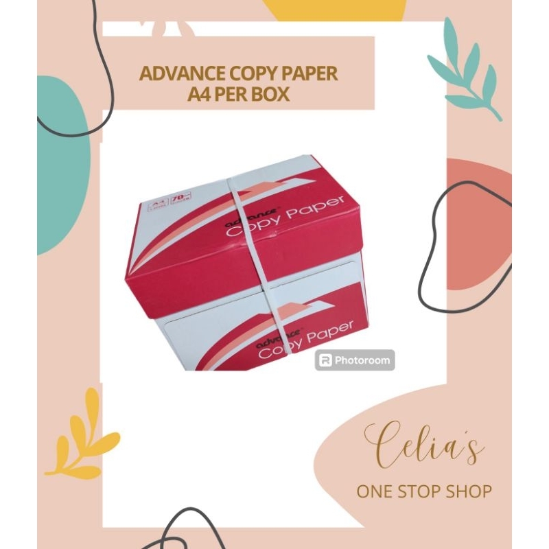 1 BOX - A4 ADVANCE COPY PAPER | Shopee Philippines