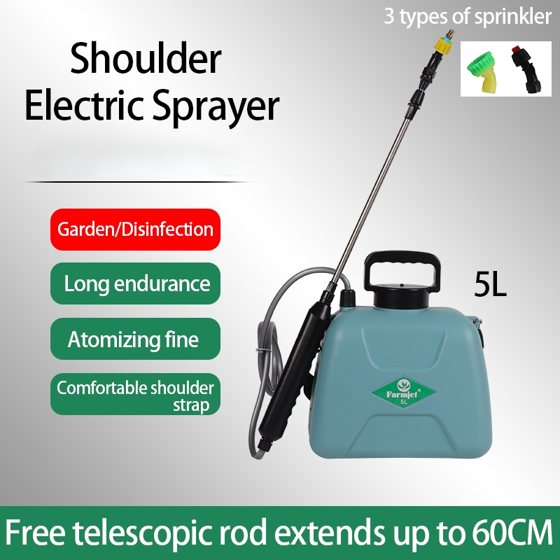 Electric portable sprayer 5L agricultural spray garden backpack ...